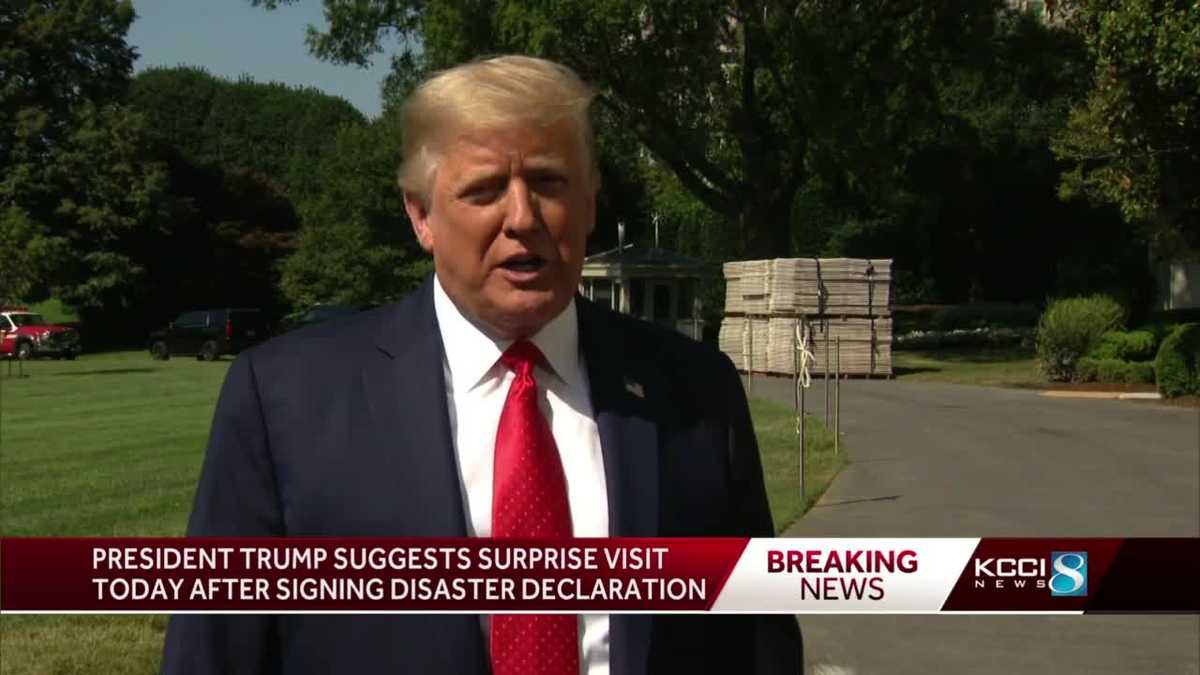 President Trump to tour Iowa storm damage Tuesday