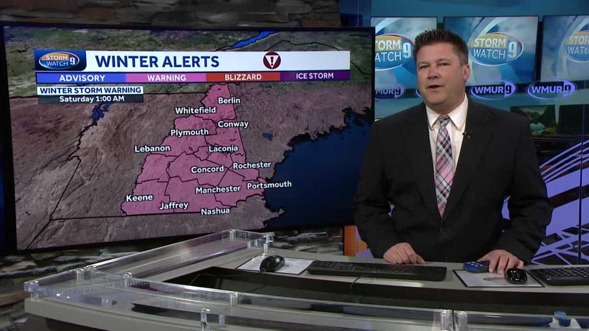NH forecast video: Snow continues, with highest totals in south