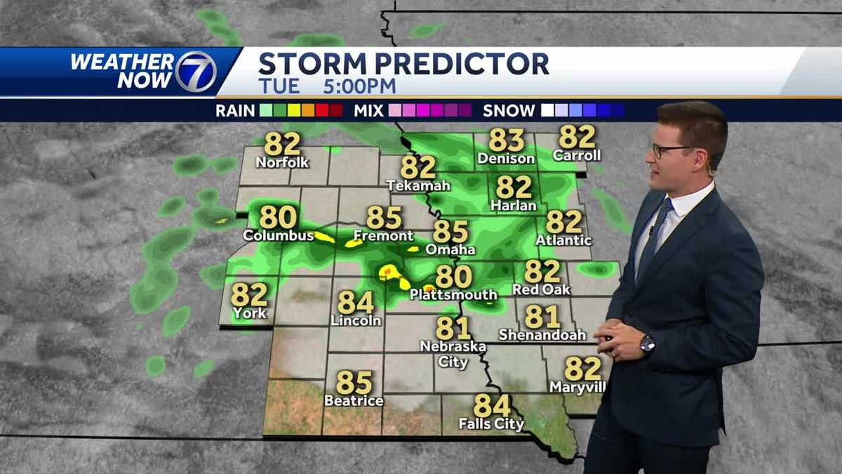 Omaha morning weather forecast for Tuesday, August 1