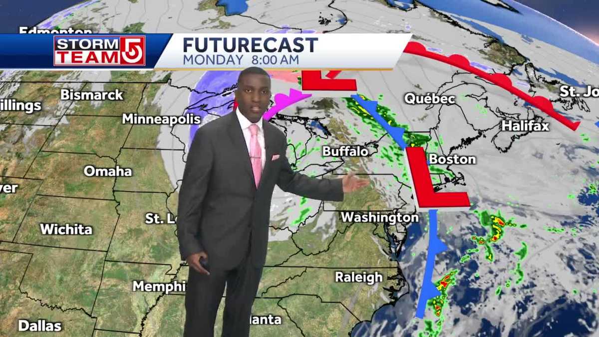 Video: Cool drizzle followed by showers on Marathon Monday