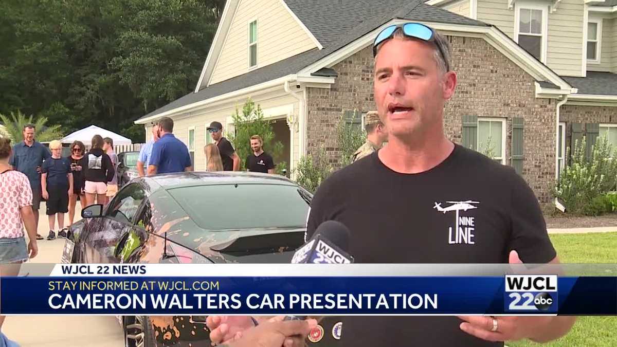 Car of late Airman Apprentice Cameron Walters presented to family