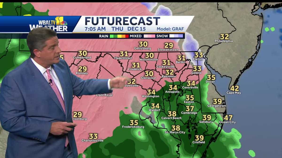 Mostly sunny over next couple of days before icy Thursday
