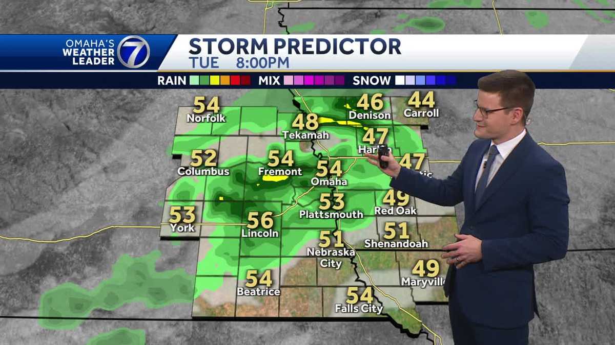 Omaha morning weather forecast for Tuesday, February 25