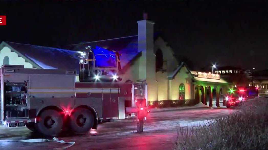 Firefighters battle blaze at Mr. B's Steakhouse in Brookfield