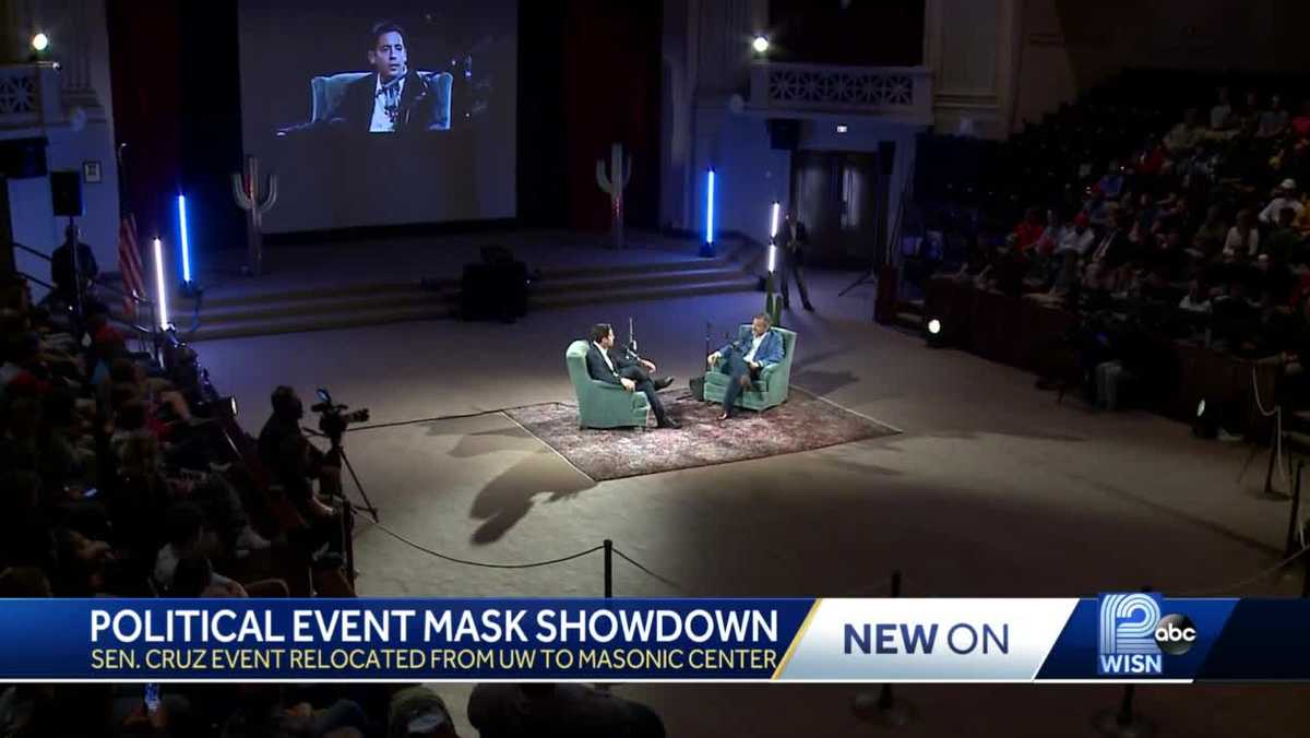 Sen. Ted Cruz moves event after mask feud with UW-Madison