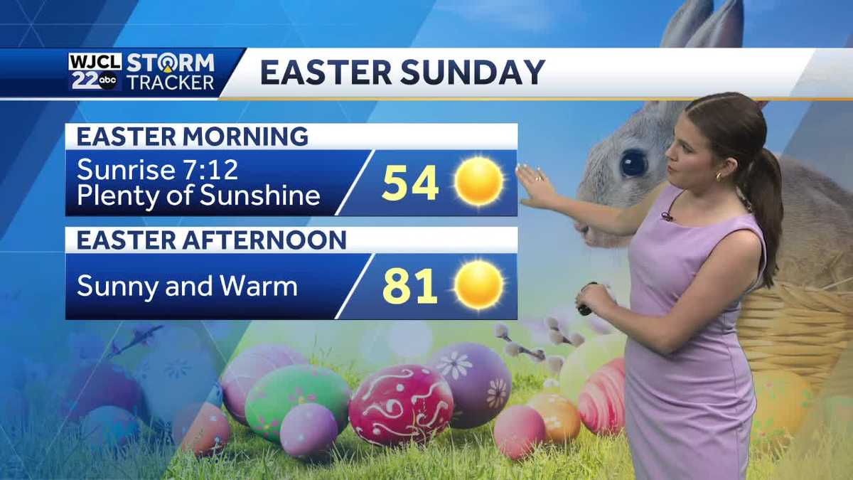 Warm weather and sunny conditions for Easter weekend