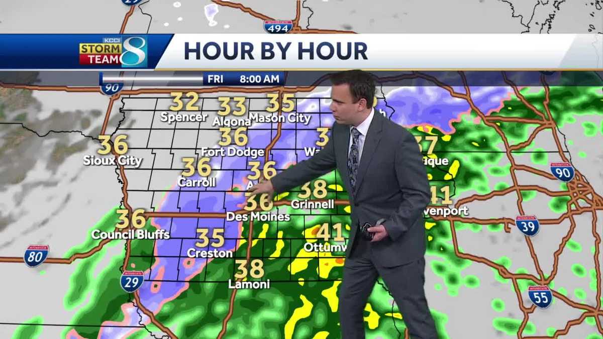 Iowa weather forecast KCCI rain and snow possible in the forecast