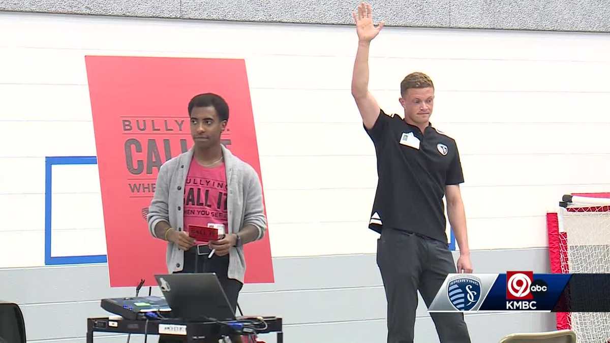 Sporting KC players meet with Raytown students to combat bullying