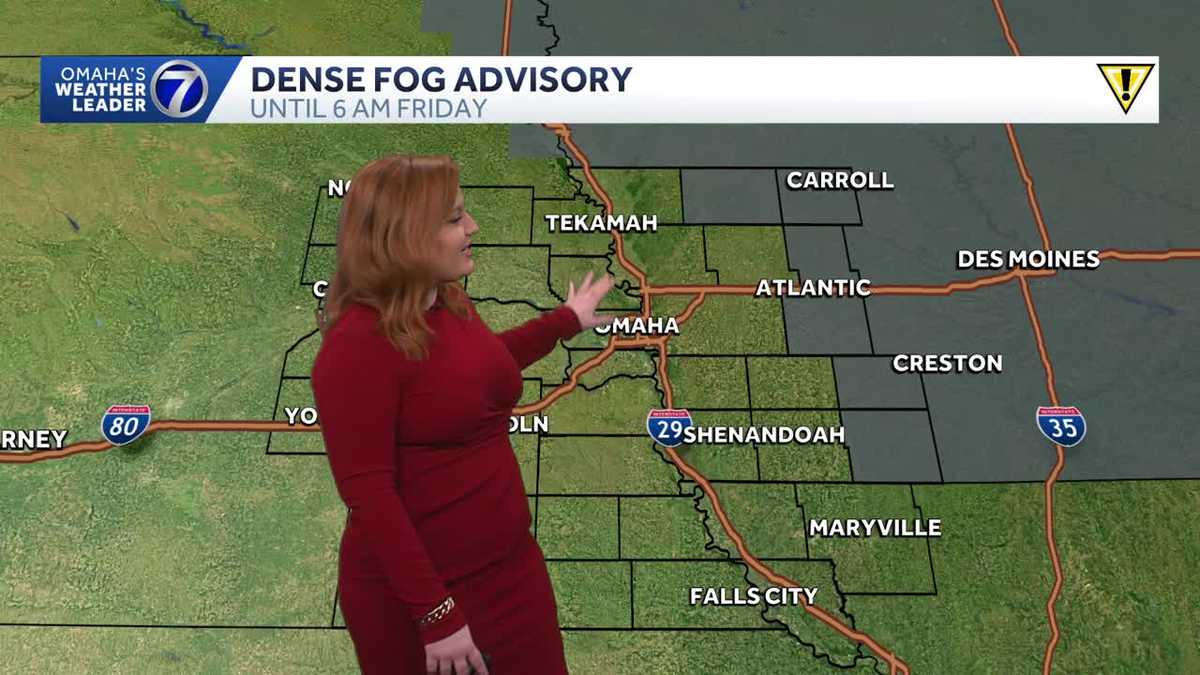 Patchy fog Friday morning, mild and bright afternoon for Omaha area