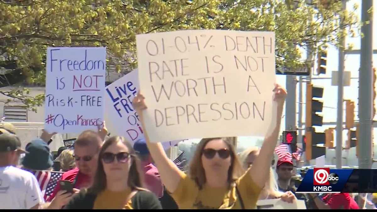 Protesters turn out at Kansas Capitol Thursday