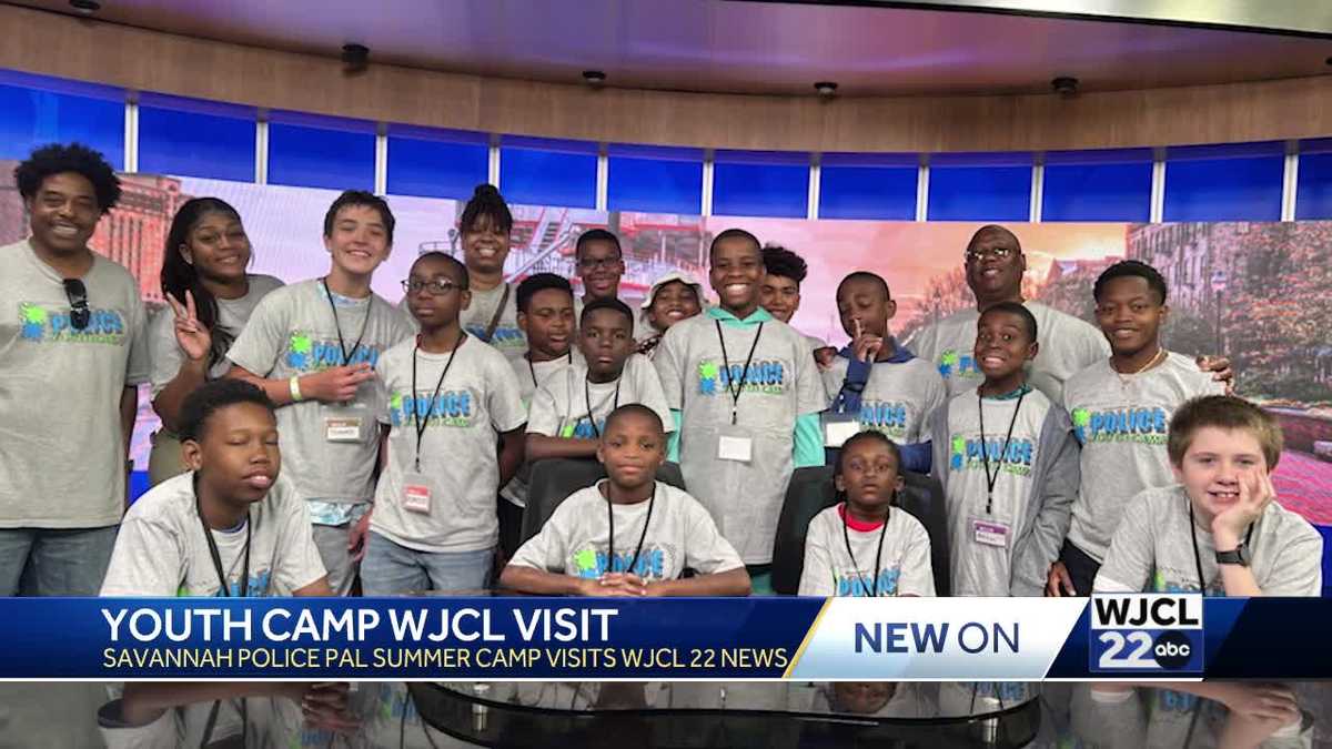Savannah Police Youth Camp WJCL station tour