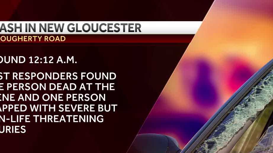 1 man is dead following a car crash in New Gloucester