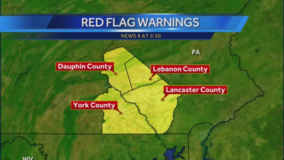 Red Flag Warning: Fire danger high until 8 p.m.