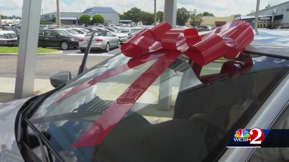 Foster children surprised with cars in Orlando