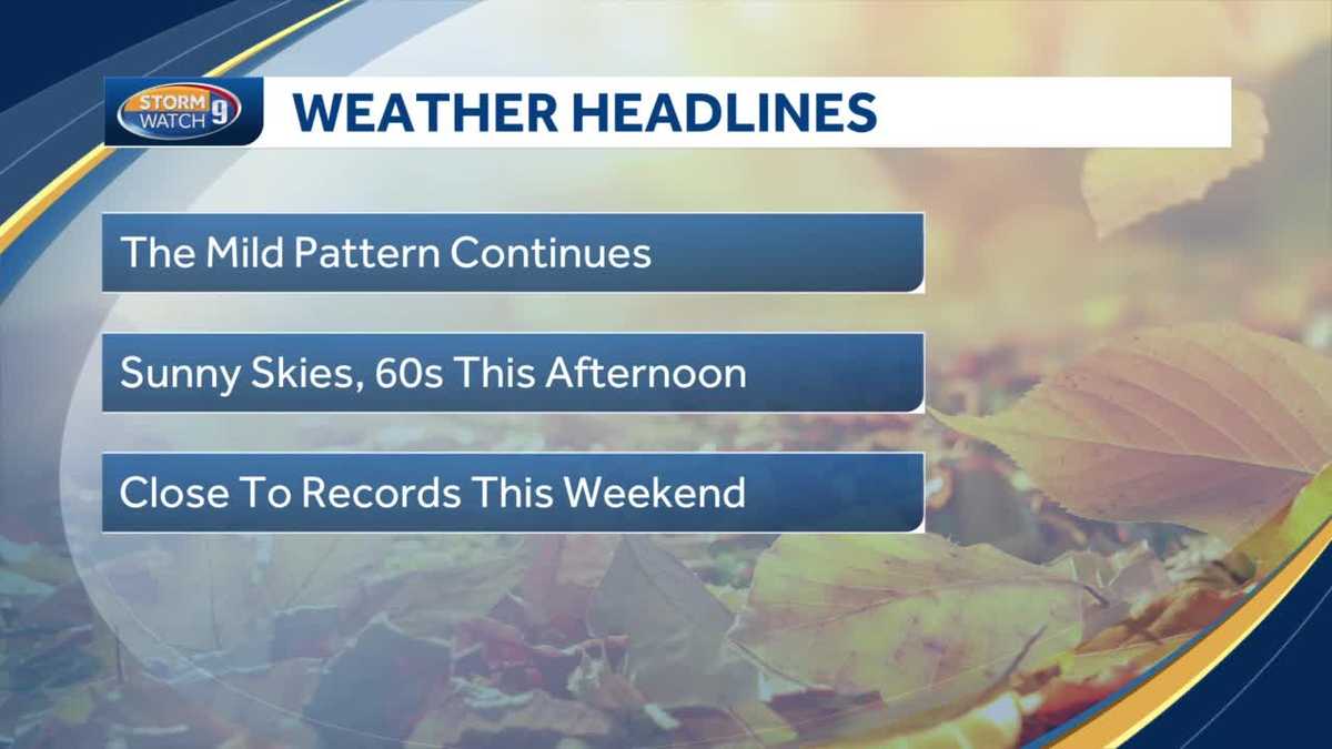 NH forecast: Highs near record levels possible this week