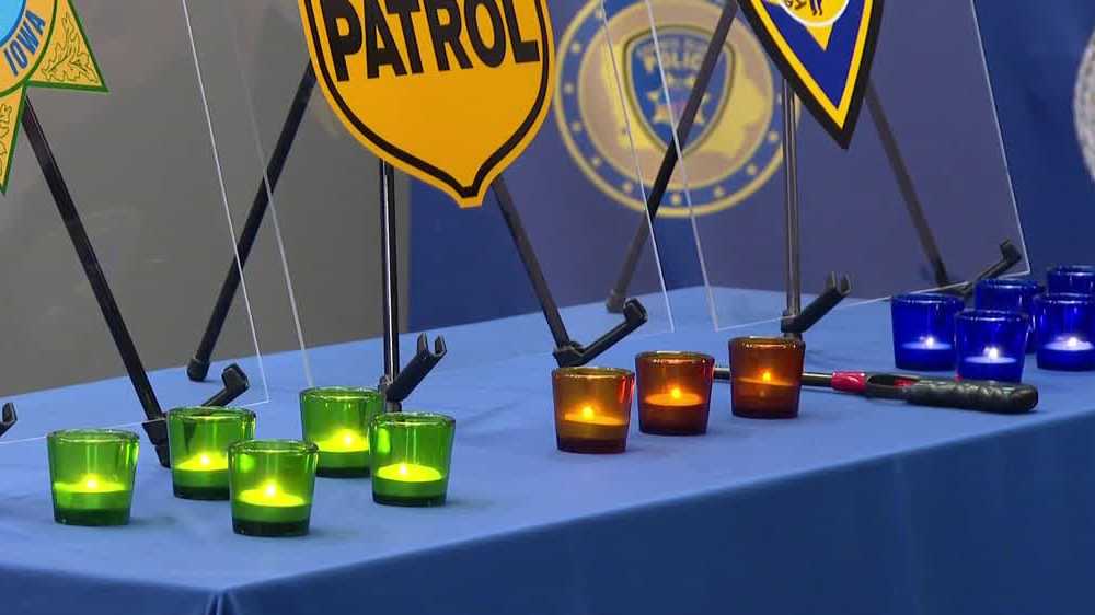 Council Bluffs police hold memorial ceremony for fallen officers