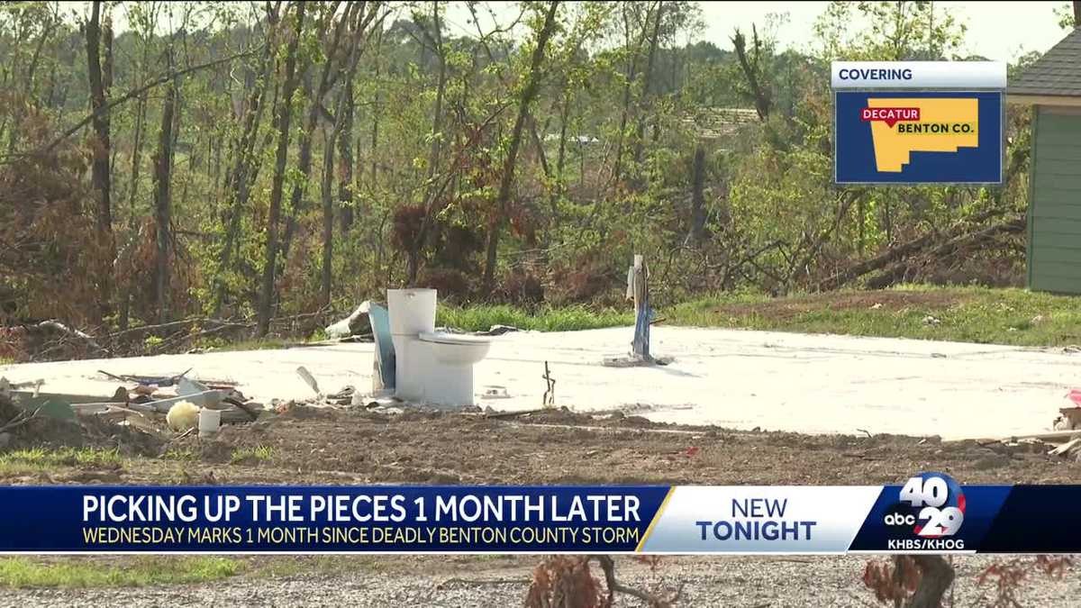 Decatur recovering 1 month after deadly Benton County storms