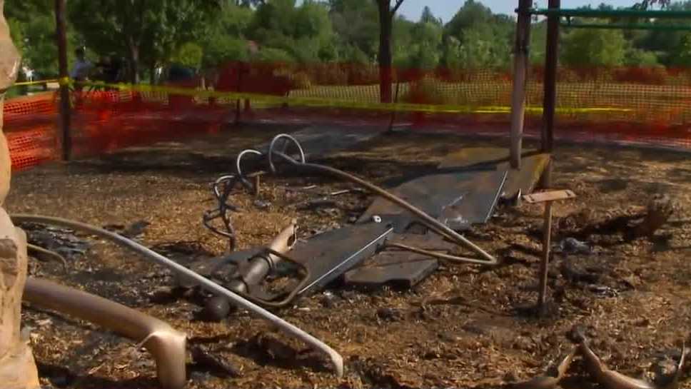 Replacement for burned playground could cost Clive $300,000