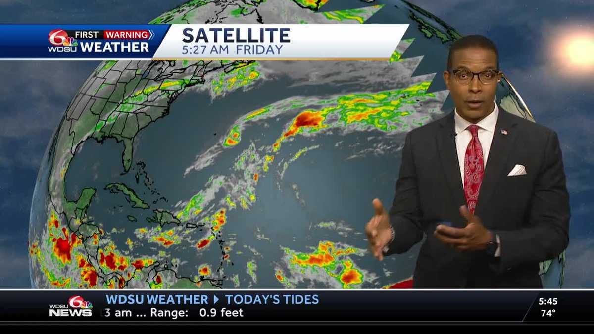 A warm and humid Friday