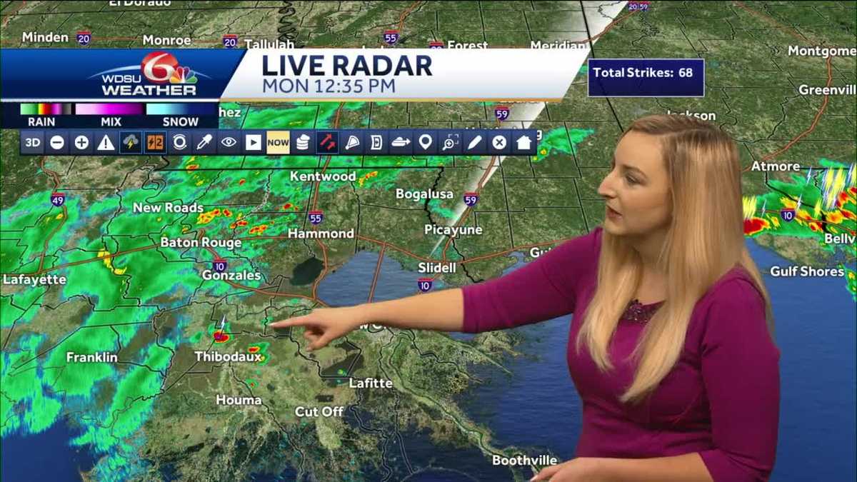 Tracking afternoon showers