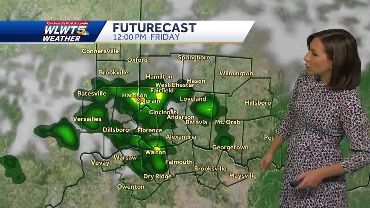 Few Friday thundershowers
