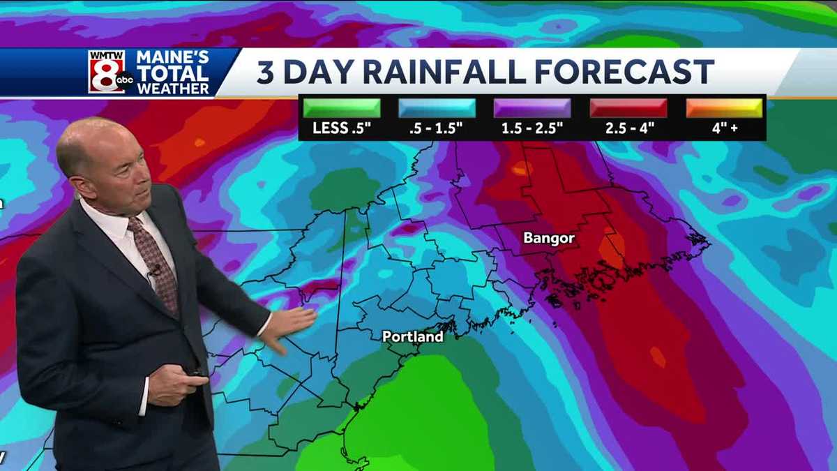 Rain arrives today ..here’s a look at where it will be quite soggy