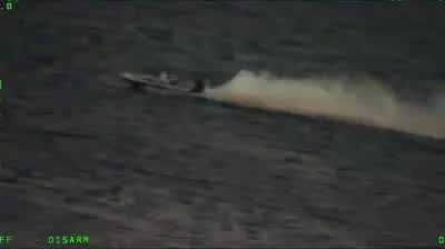 Out-of-control boat goes airborne over dock in Martin County