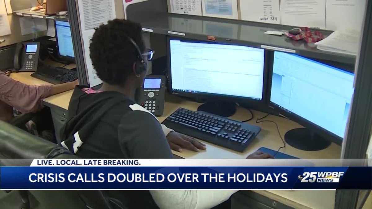 Calls at crisis center doubled during Thanksgiving holiday