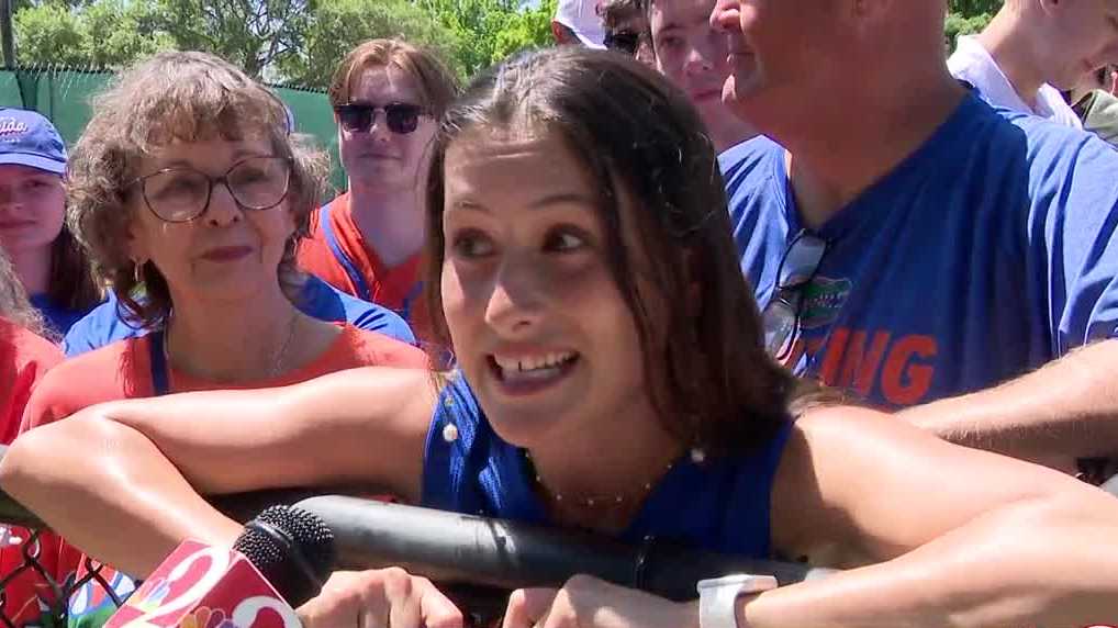 Fans celebrate basketball team after championship win