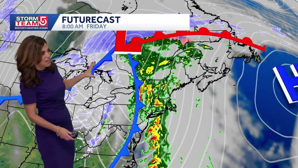Video: Mild until rainy, gusty storm on Friday