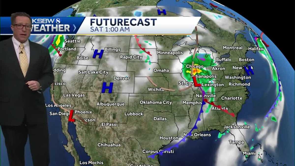 Above average temps for much of the central coast