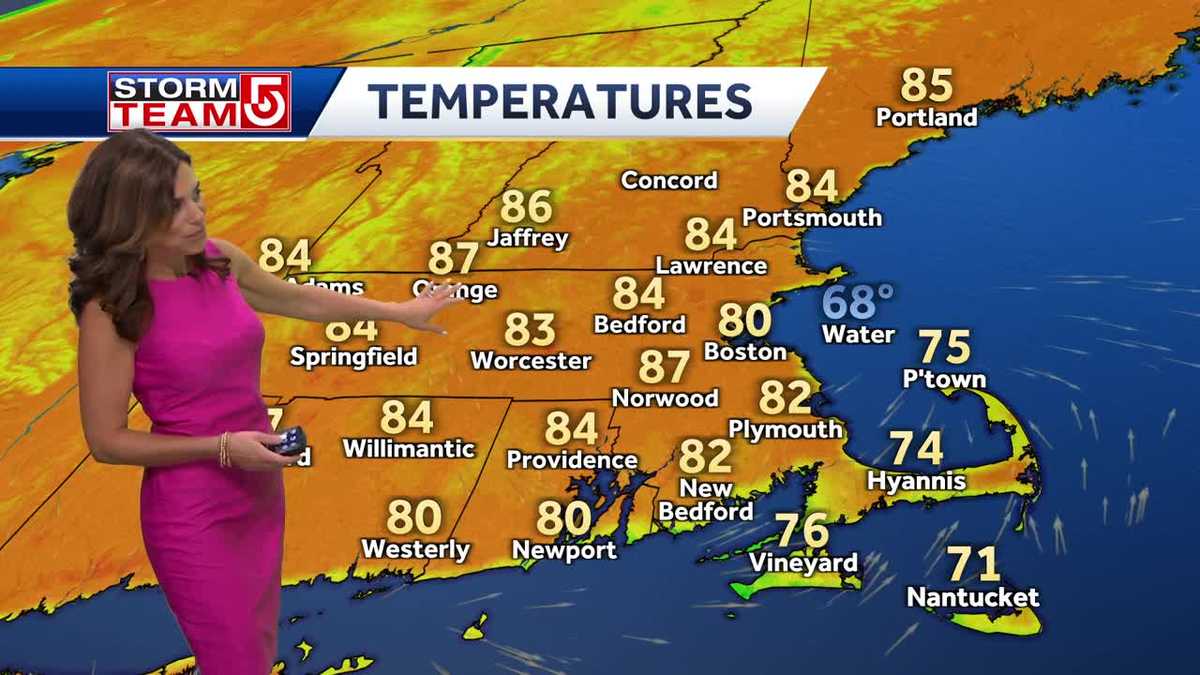 Video: Hot, humid beach days to end holiday week