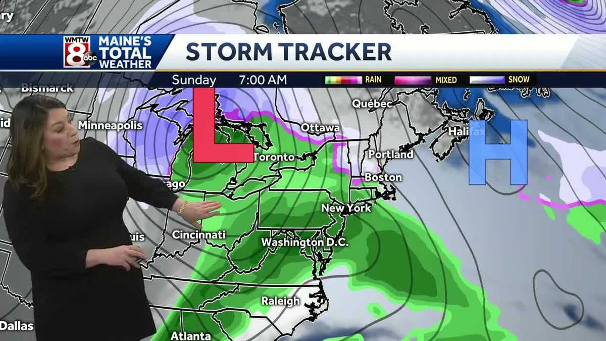 Winter storm warning Sunday, high wind watch Monday