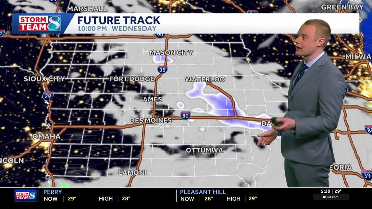 Iowa weather: Here's how much snow could hit the state Wednesday