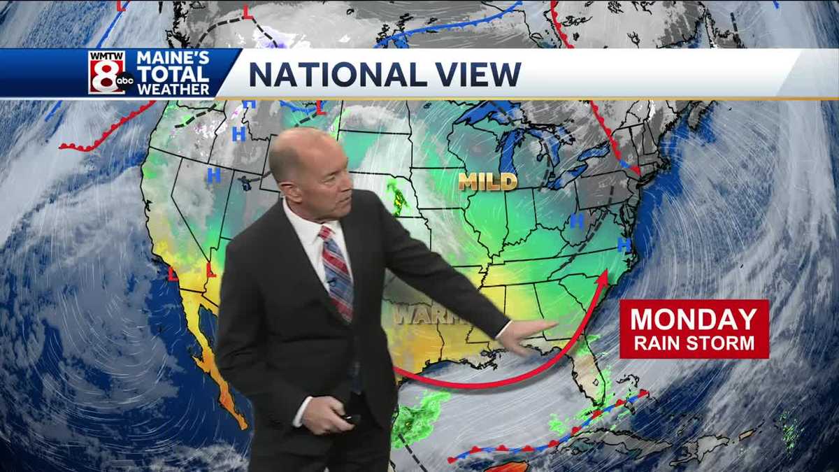 Watching another Monday morning rain storm