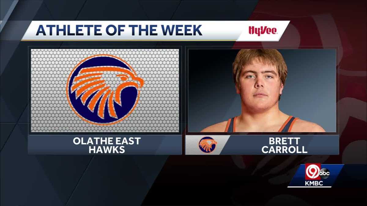 Olathe East High School's Brett Carroll named Athlete of the Week