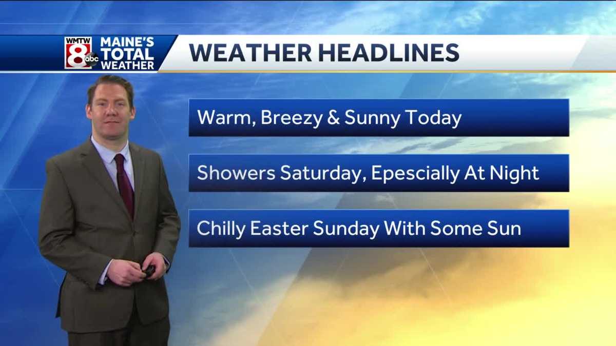 Saturday showers