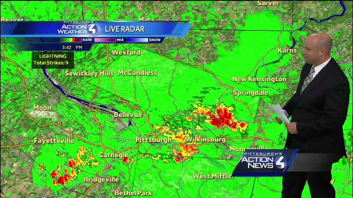 Pittsburgh's Action Weather forecast: Afternoon storm update