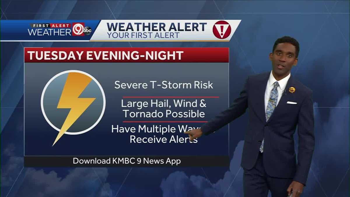 KANSAS CITY WEATHER: Tuesday brings risk of severe weather