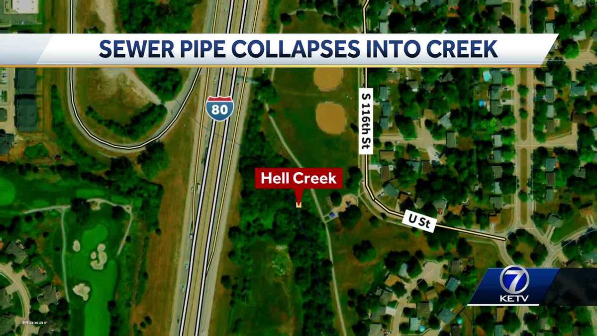 Omaha officials: Untreated sewage escapes system after pipe collapse