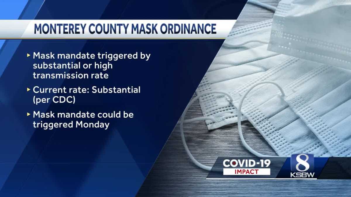 Monterey County mask mandate begins Nov. 5