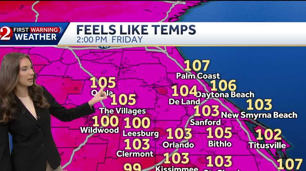 Central Florida weather forecast: Scorching hot Friday plus storms