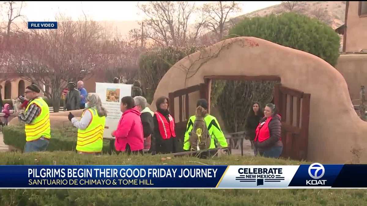 Pilgrims begin their Good Friday journey