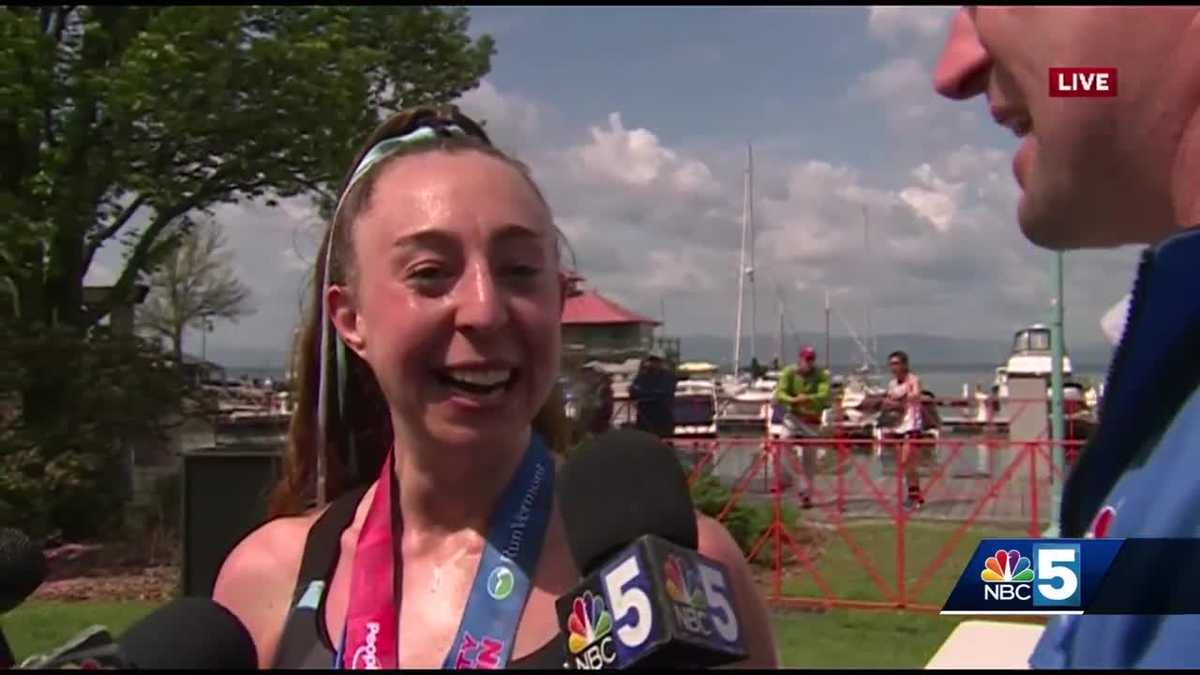 Top female runner talks about her Vermont City Marathon finish