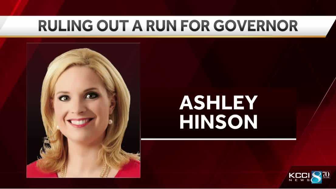 Iowa politics: Rep. Ashley Hinson announces she will not run for governor