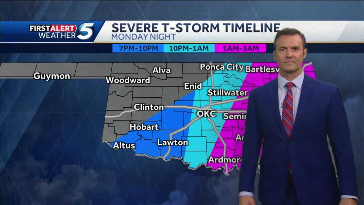TIMELINE: Severe storms hit Monday night