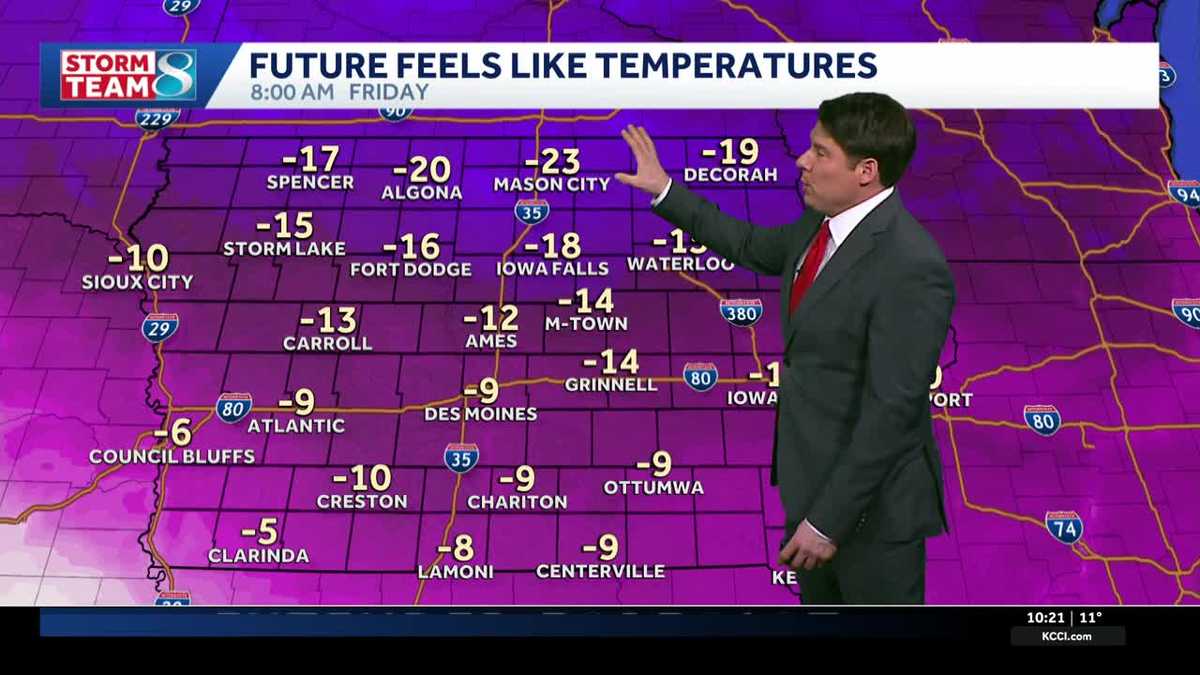 Des Moines weather: Temperatures drop as snow chances trend up for the ...