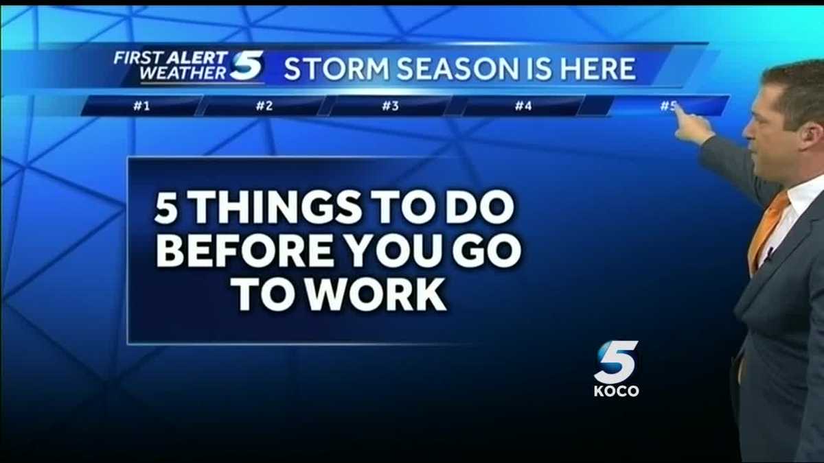 5 things to do before you go to work on a severe weather day