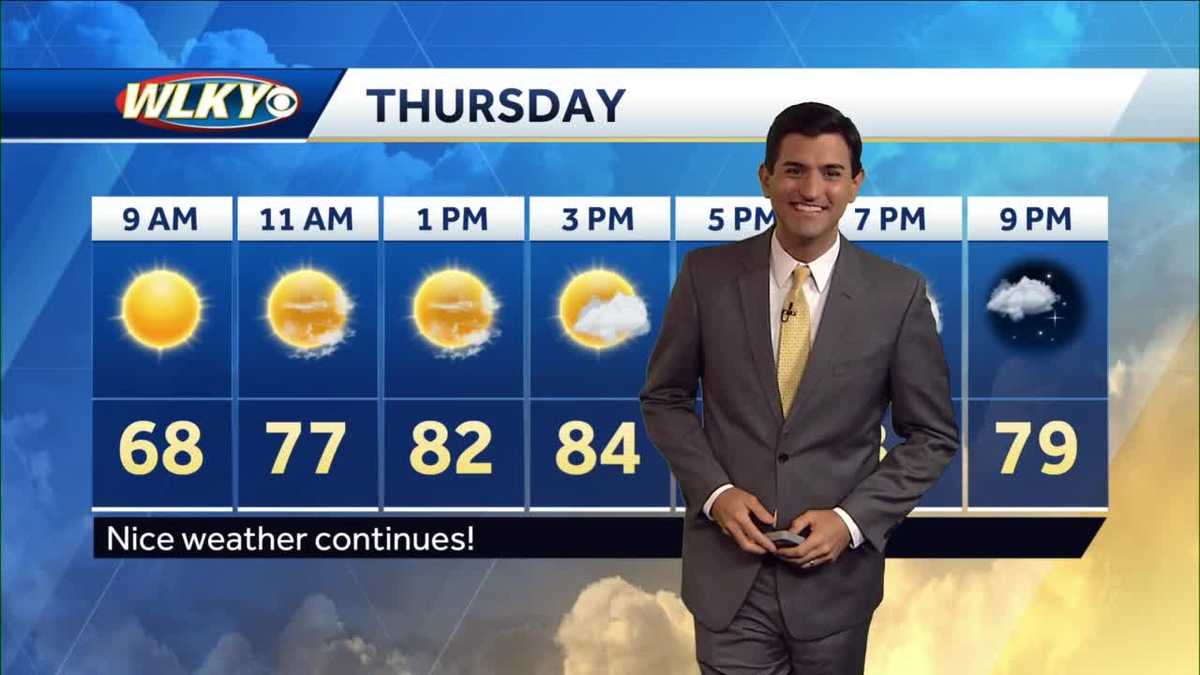 Nice weather continues Thursday