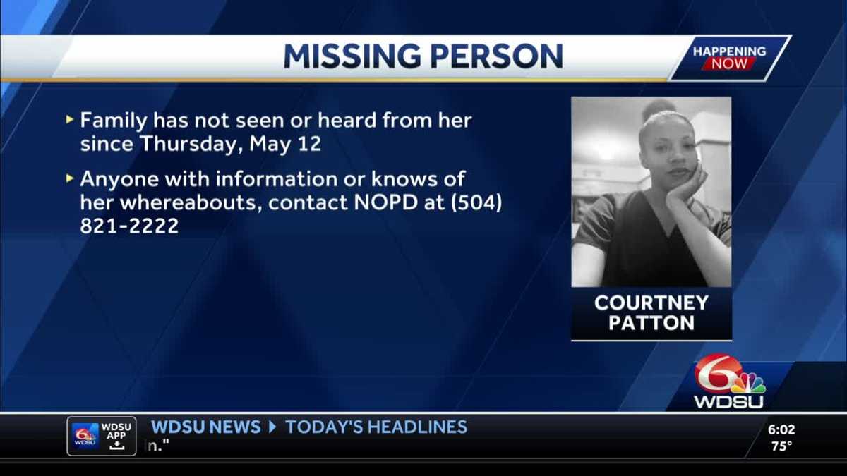 New Orleans police searching for missing woman Courtney Patton